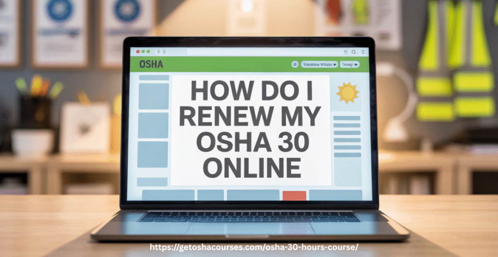 How Do I Renew My OSHA 30 Online - The Simplest Way